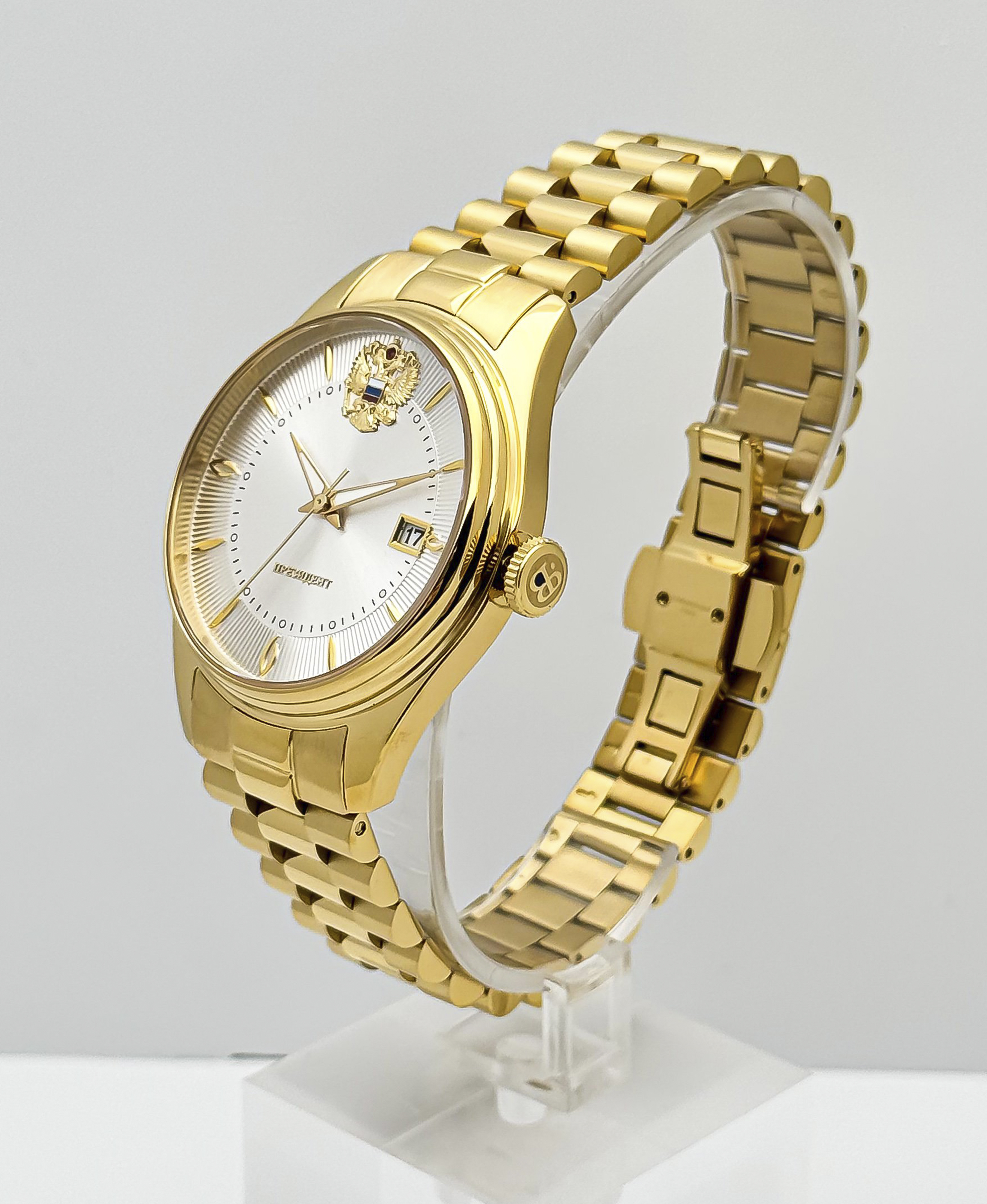 Đồng Hồ Nga Poljot President Mặt Trắng – Vỏ Mạ Vàng: Vẻ Đẹp Lịch Lãm Mang Hơi Thở Cổ Điển